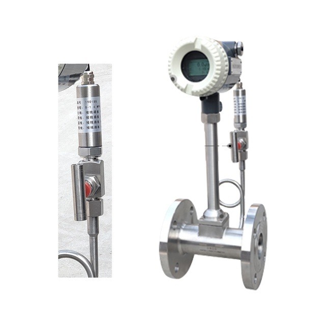 Digital Vortex Flow Meter Flange Type Meter High Temperature Steam Flow ...